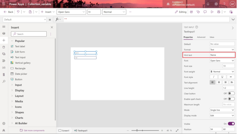 Power Apps: Connecting to Different Data Sources and Using Variables - sbPowerDev