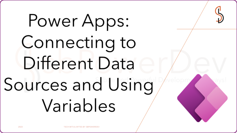 Power Apps: Connecting to Different Data Sources and Using Variables ...